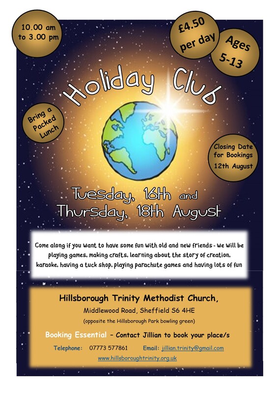 Holiday Club - Hillsborough Trinity Methodist Church